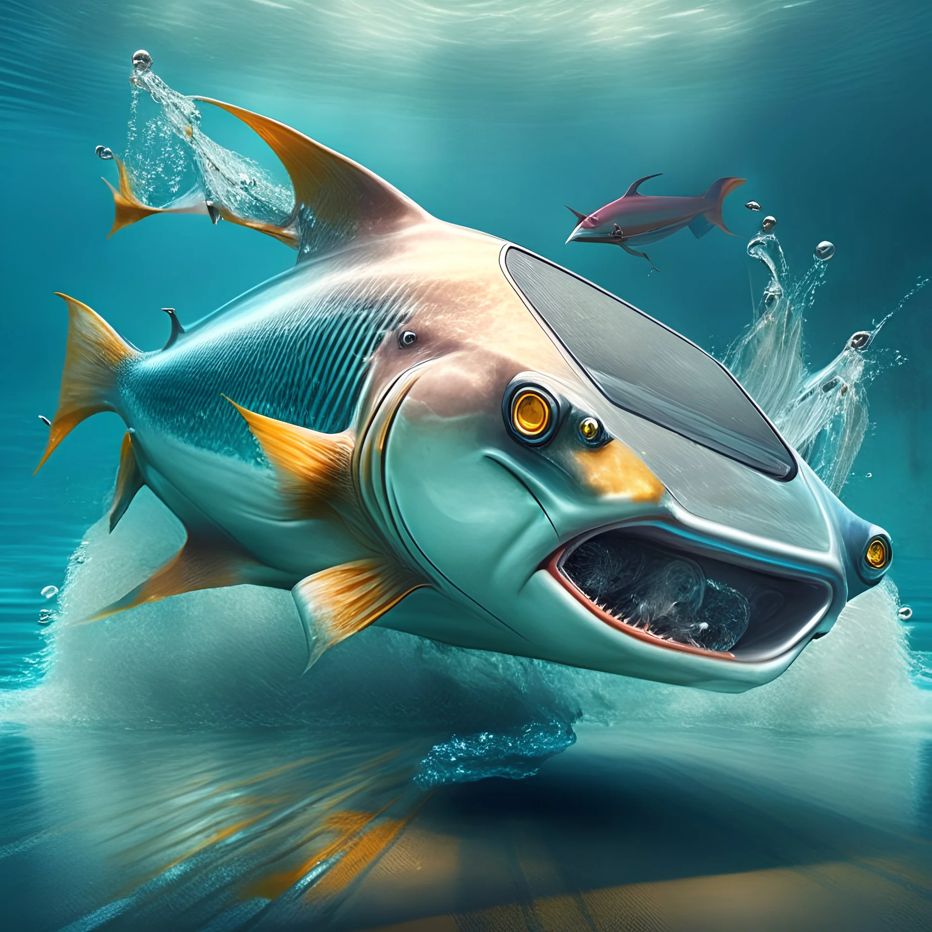 "fish driving super car" | Gallery | Stablecog