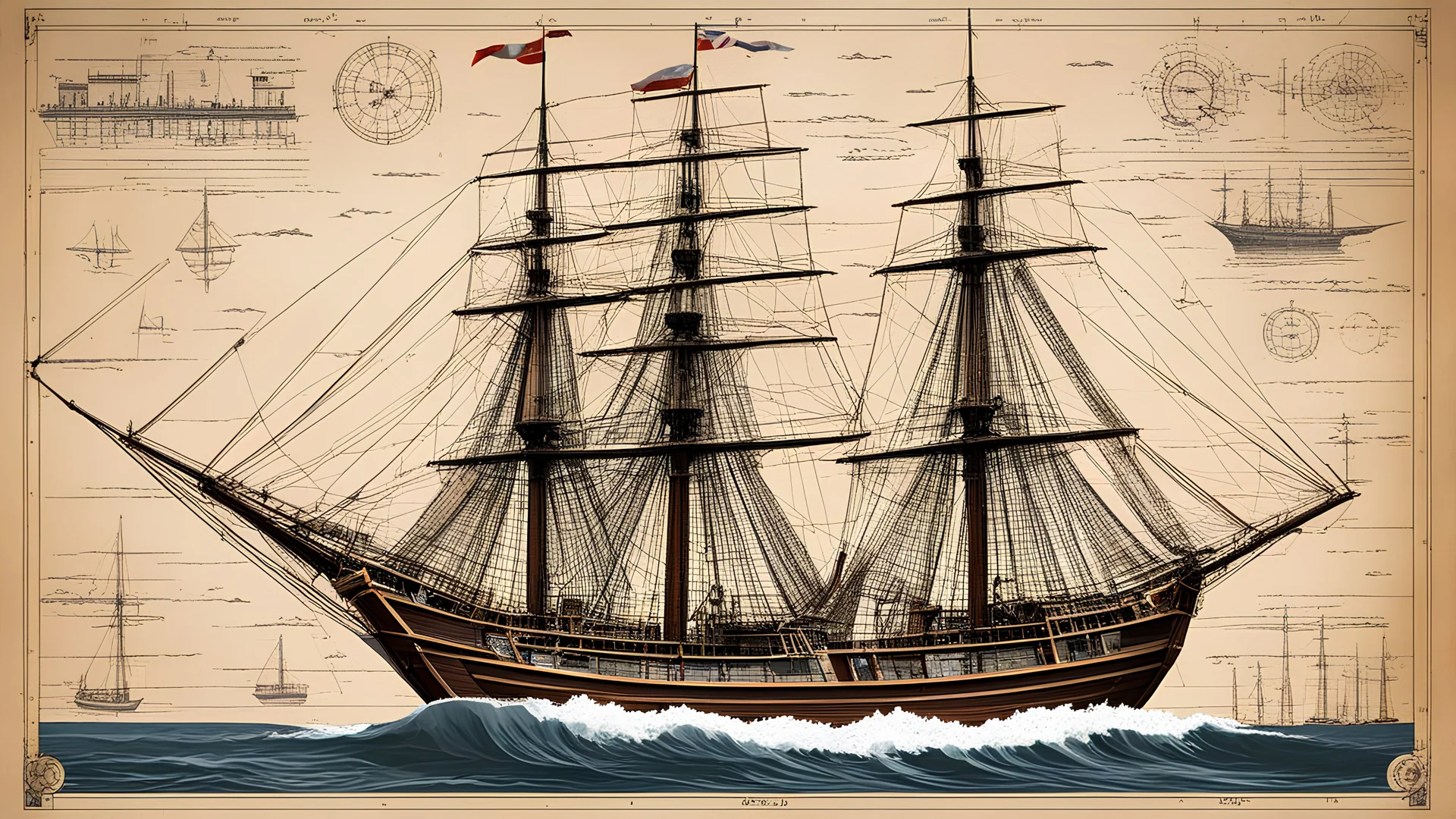 "schematic cut of a sailing ship" | Gallery | Stablecog