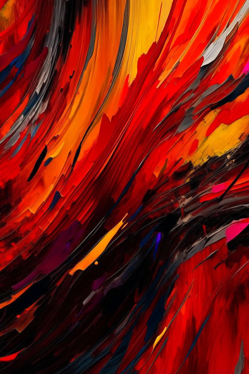Abstract paint strokes of "rage" | Gallery