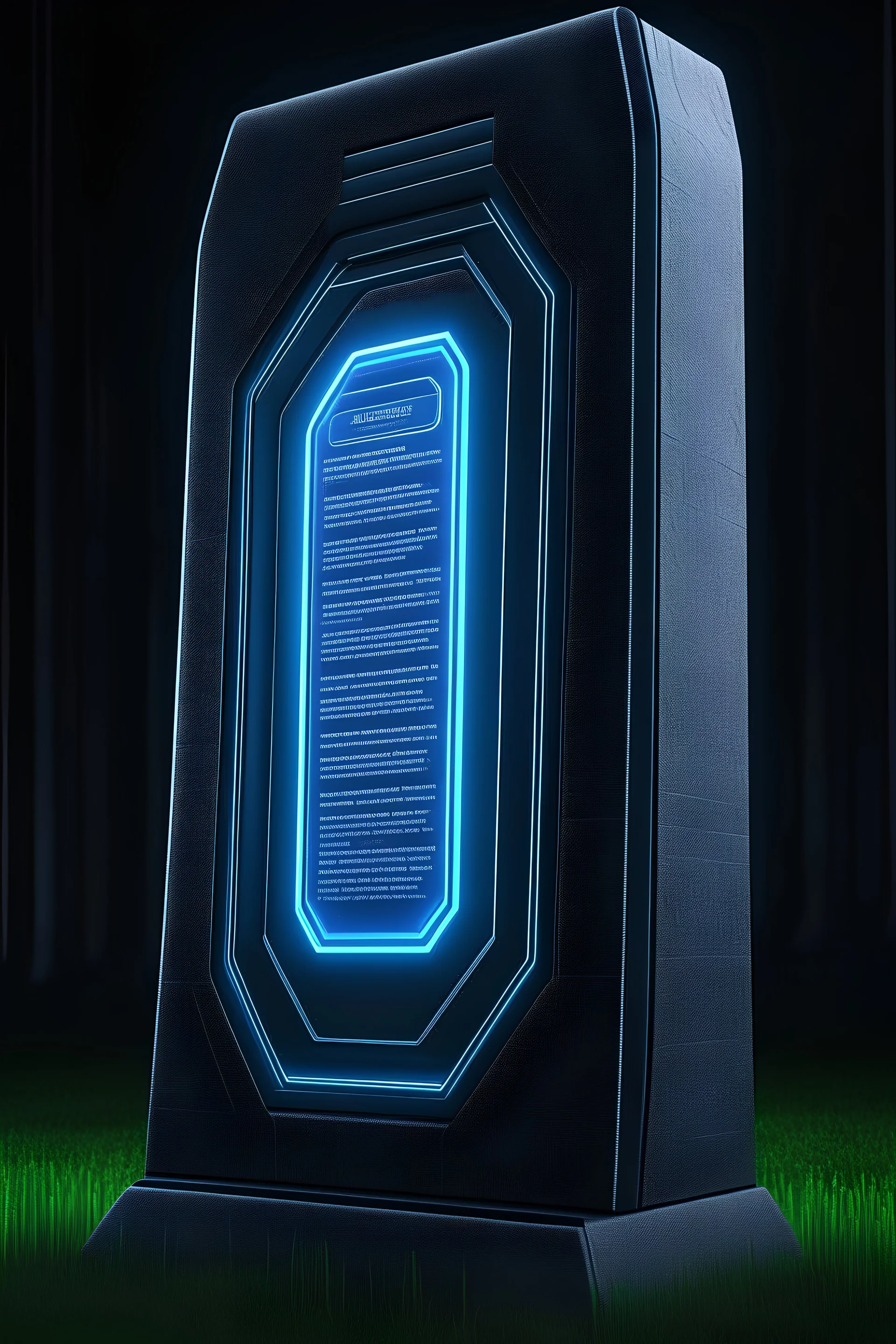 "a futuristic version of a tombstone" | Gallery | Stablecog