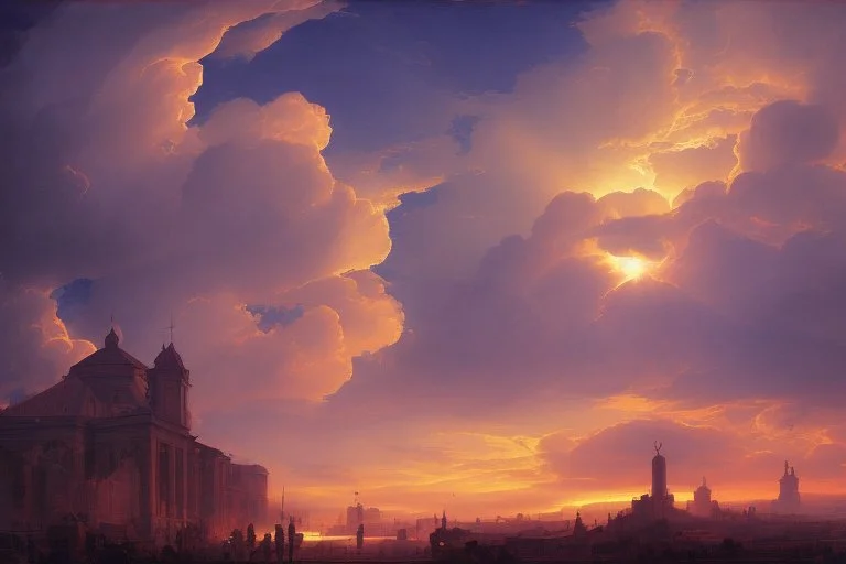 "Sunset ,clouds by Pontormo" | @hardcore on Stablecog