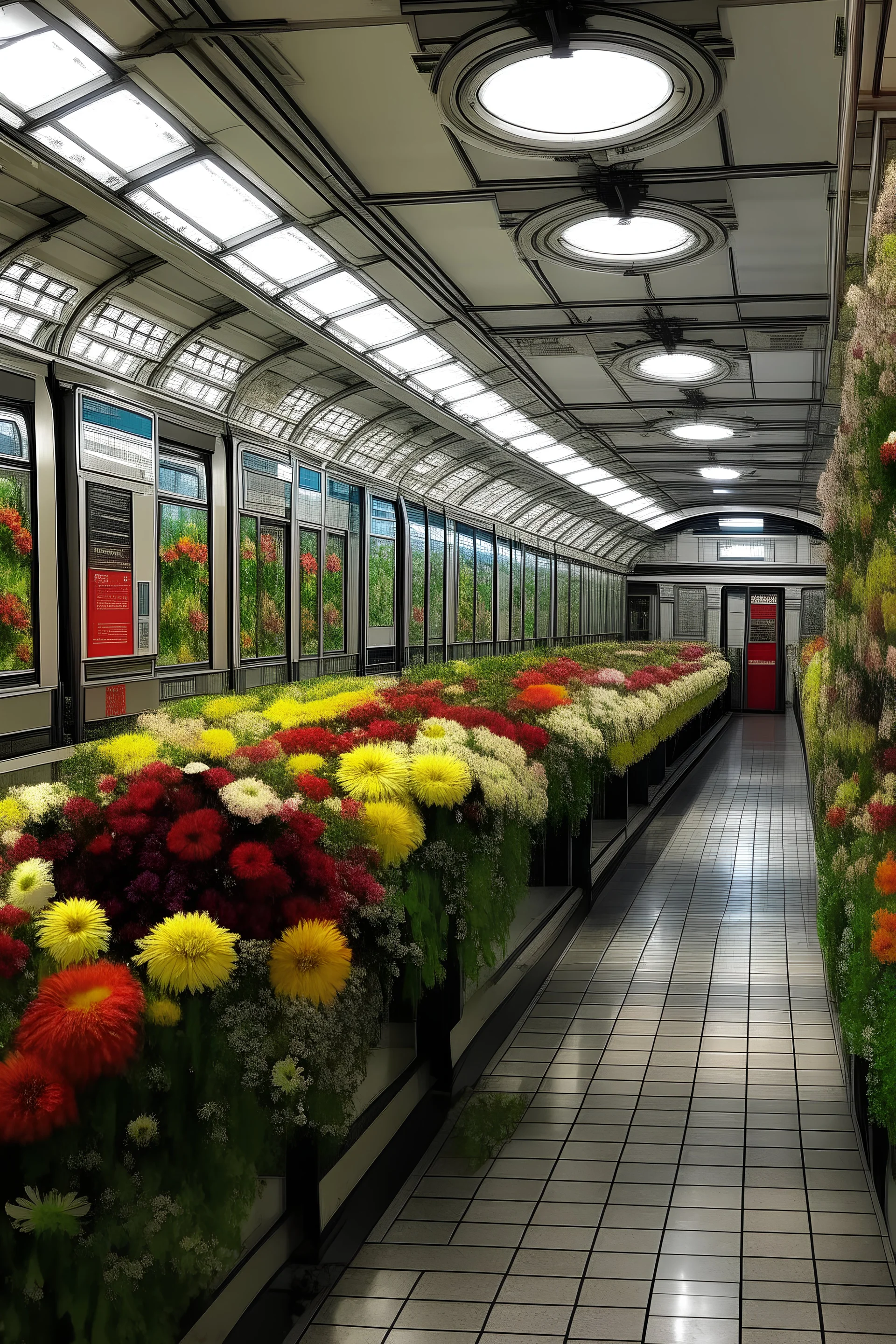 "Russian station metro with flowers" | Gallery | Stablecog