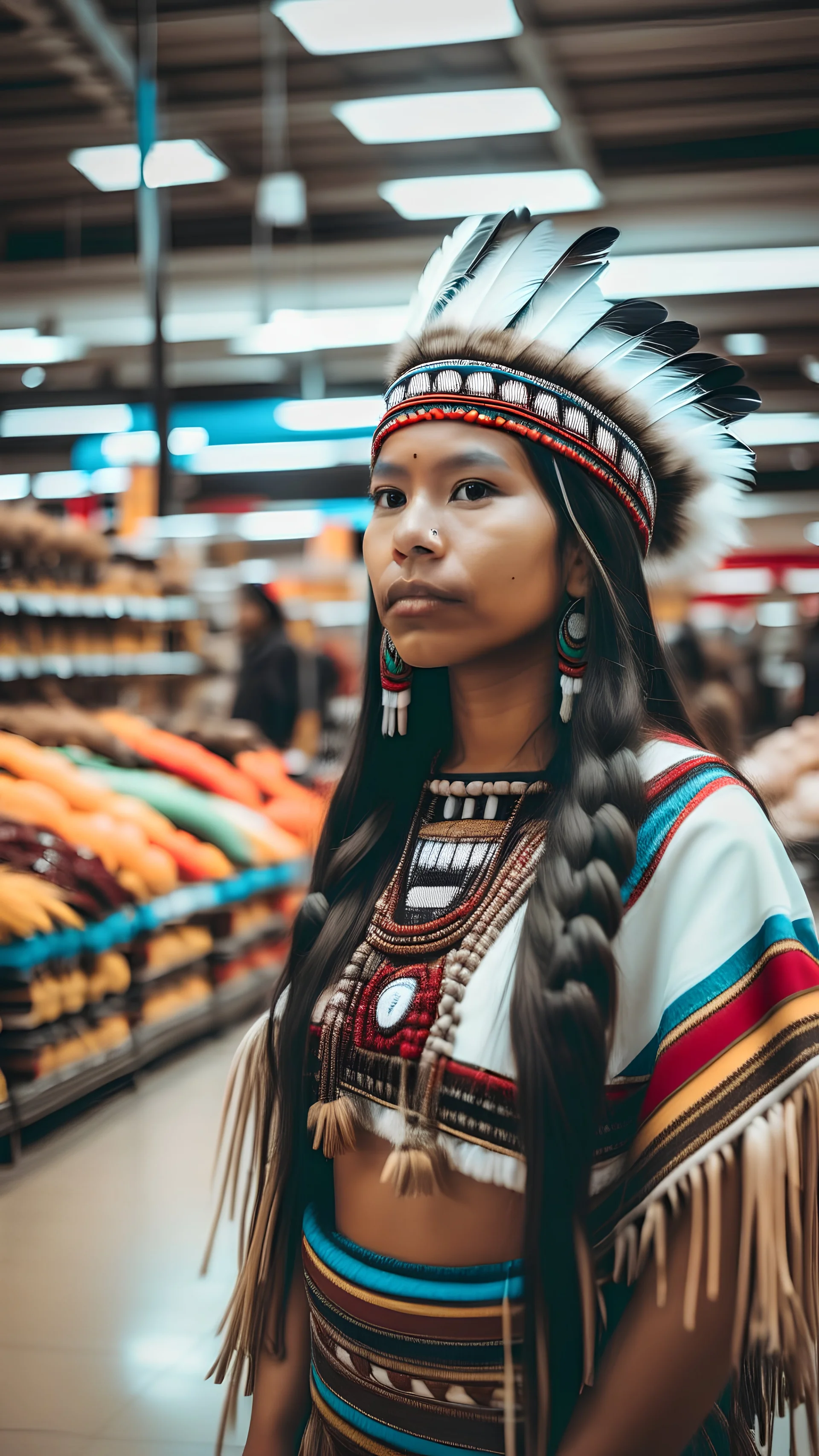 "Modern Native American shopping at a Sup..." | Gallery | Stablecog