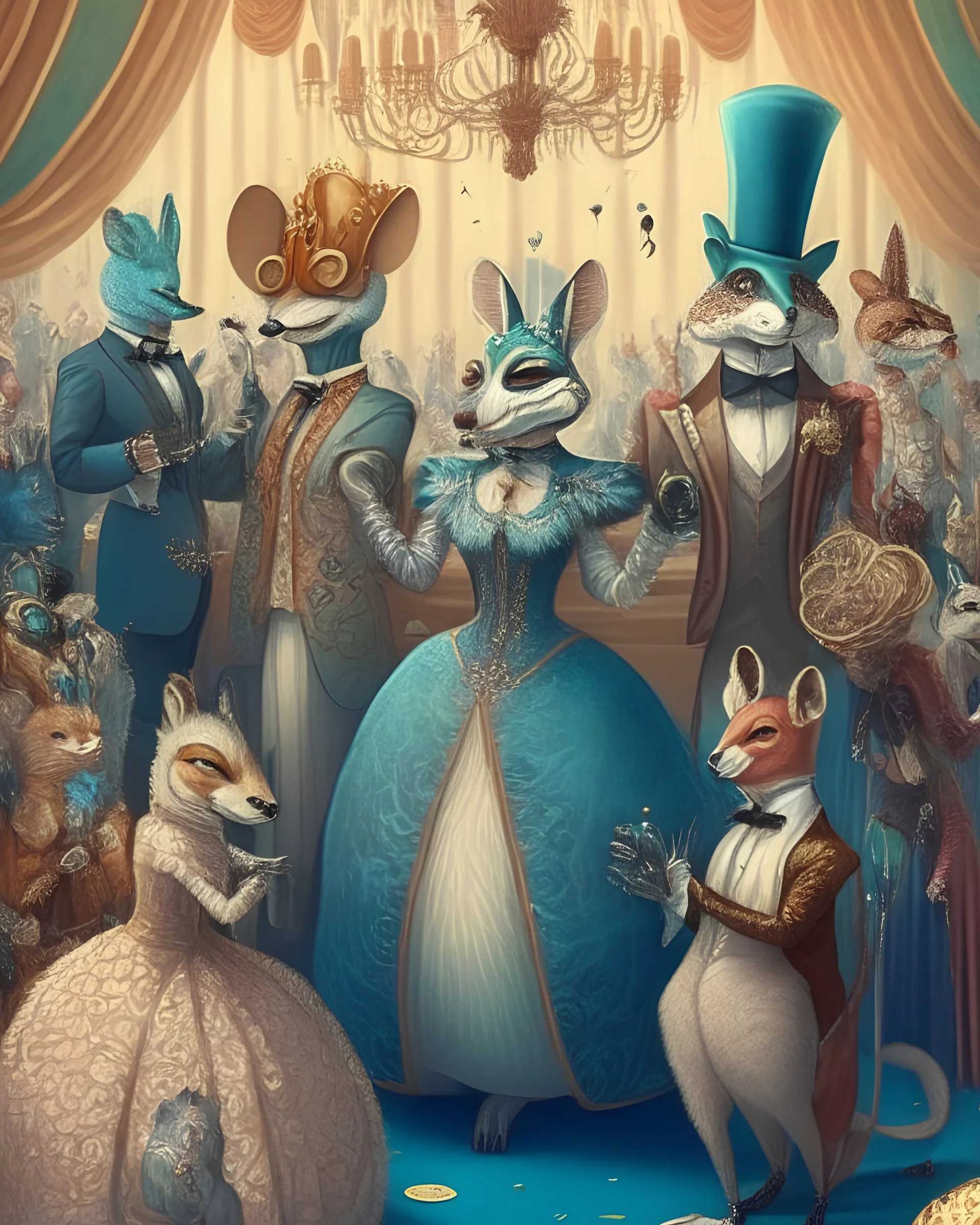 "A whimsical scene of anthropomorphic ..." | Gallery | Stablecog