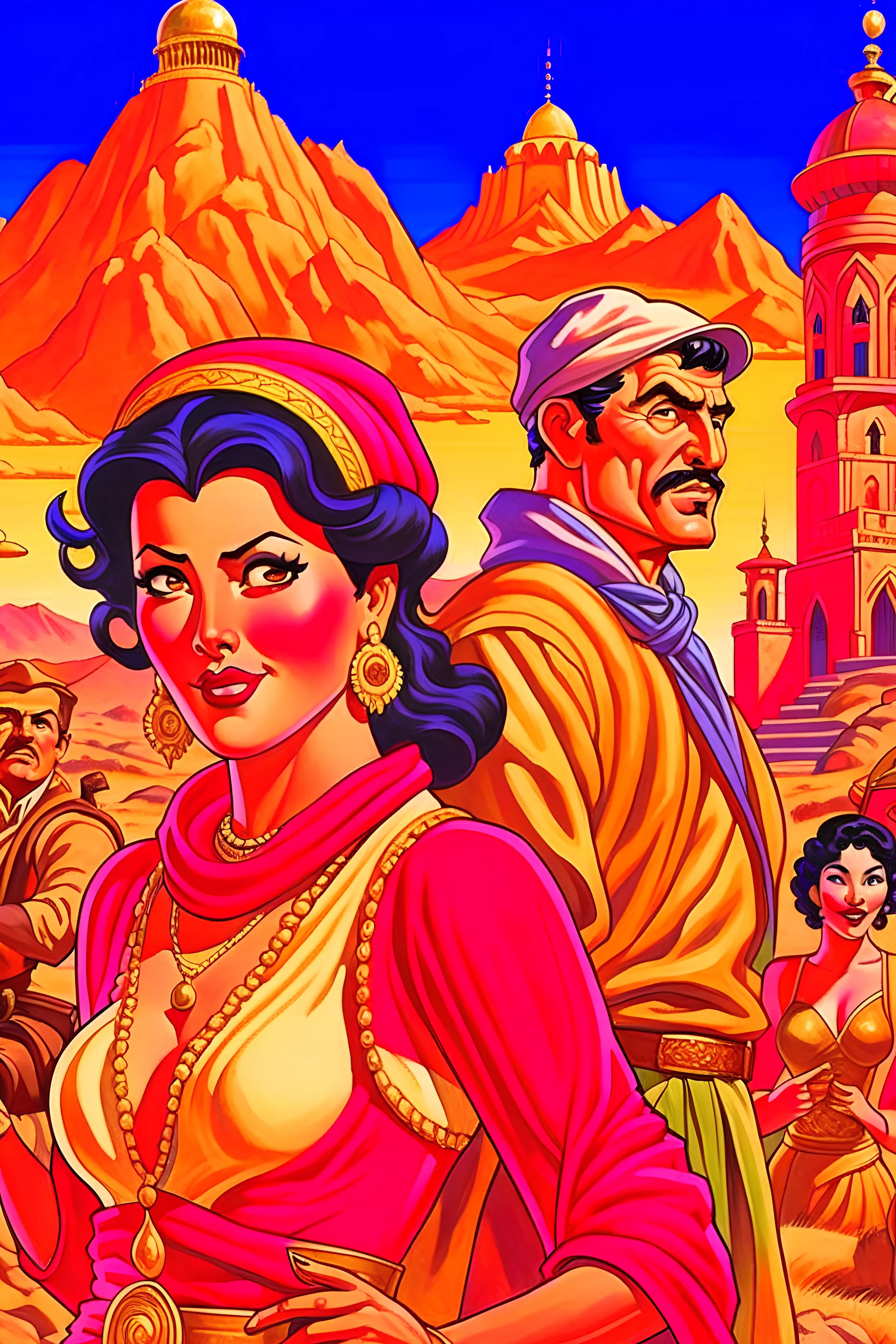 "A pulp adventure magazine cover showi..." | Gallery | Stablecog