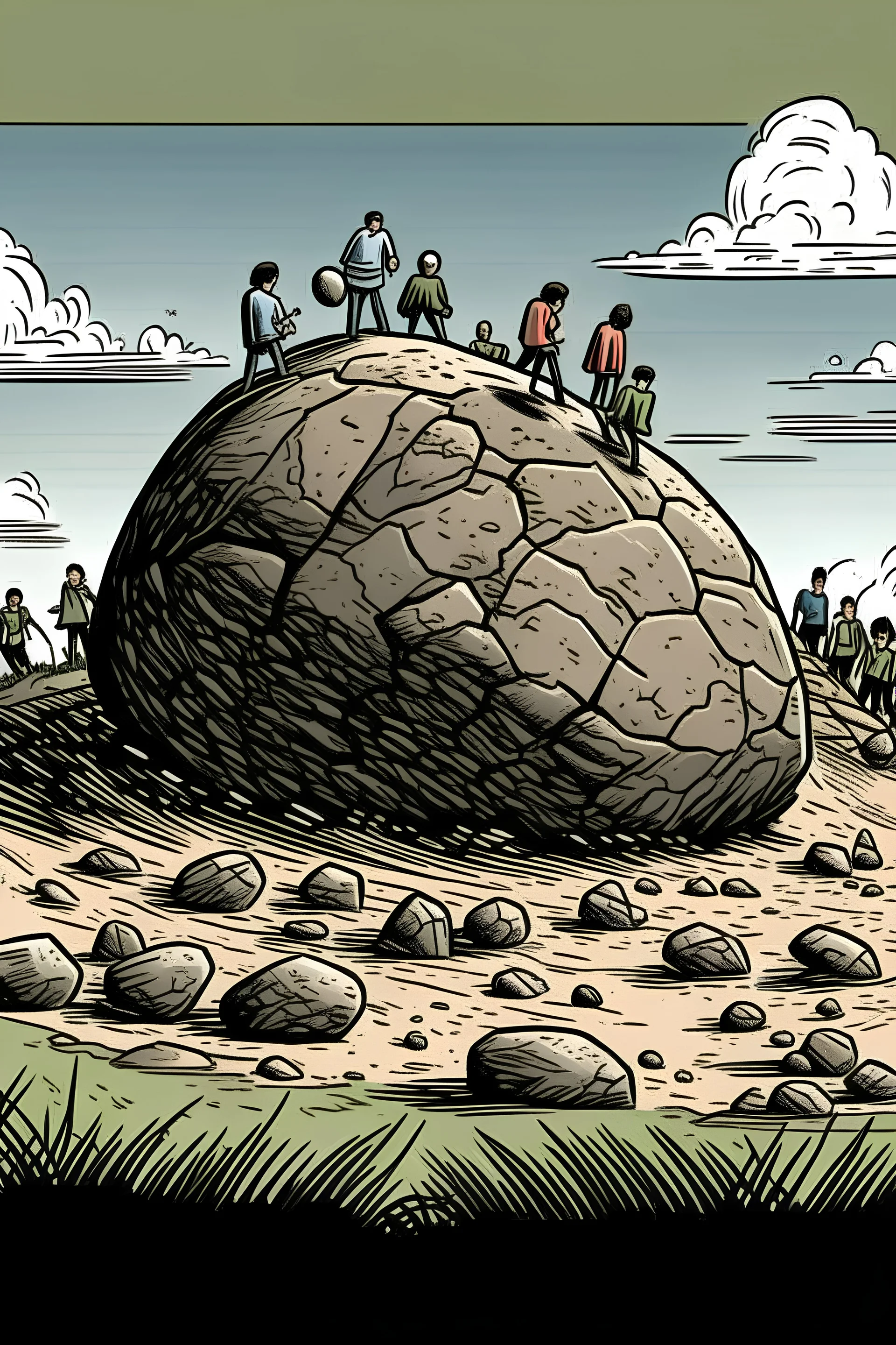 "comic 2d distant and lateral view of ..." | Gallery | Stablecog