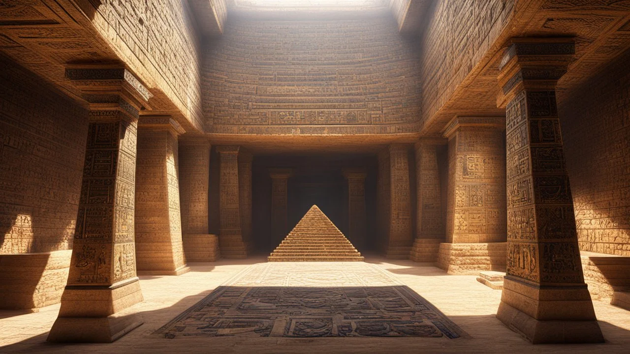 Inside an Egyptian pyramid, epic realistic, hyperd... | Gallery