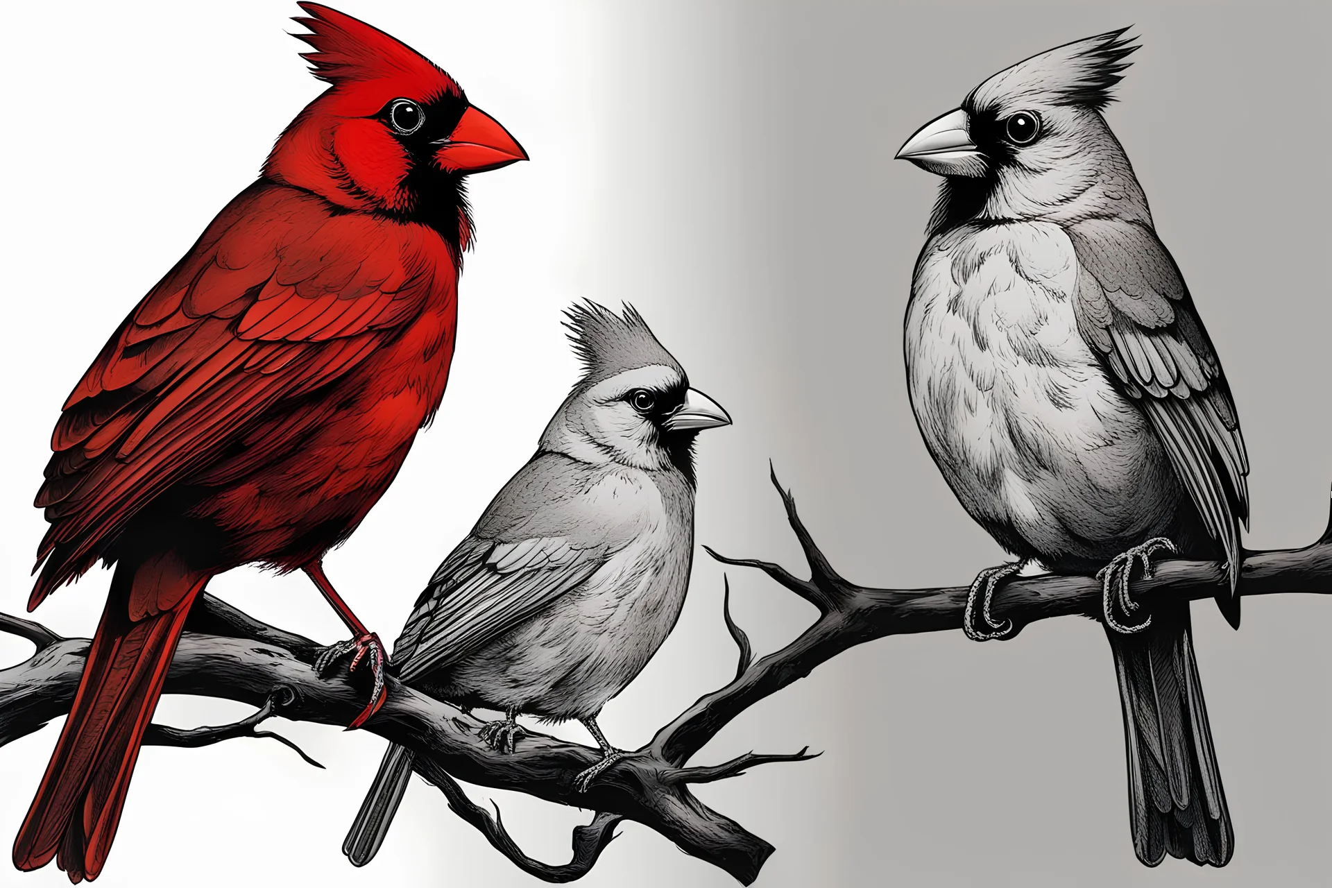 "two cardinal priest, silhouette, gray..." | Gallery | Stablecog