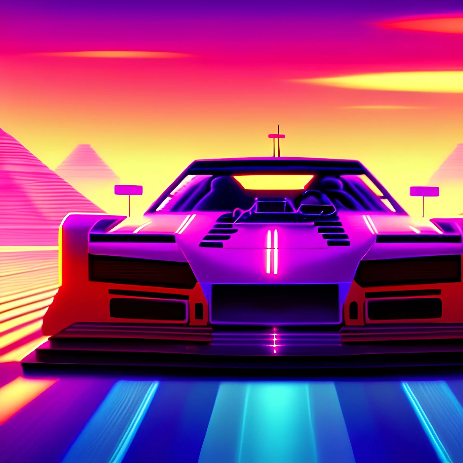"Outrun style race videogame screen ca..." | Gallery | Stablecog