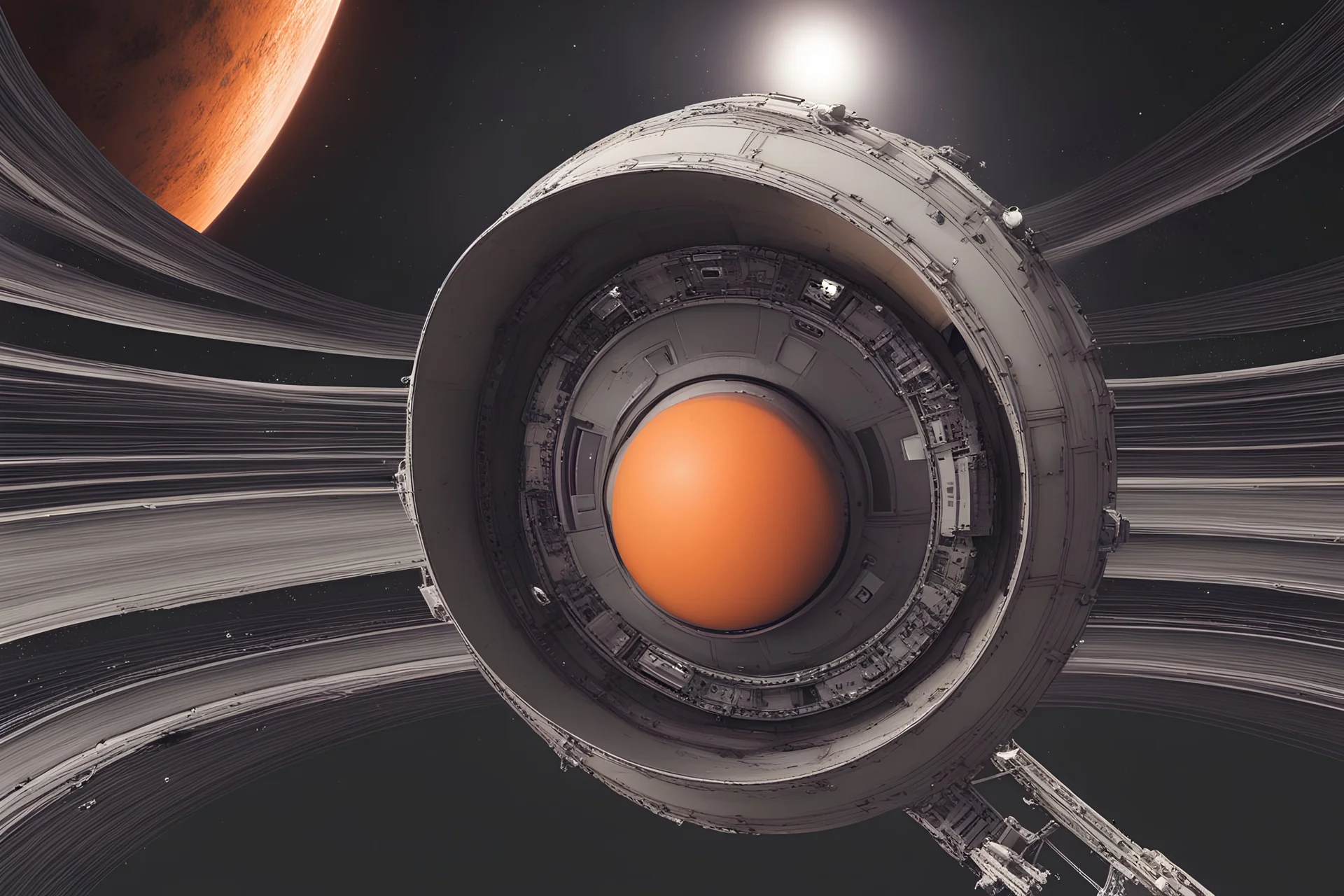 "An orange UFO in outer space" | Gallery | Stablecog