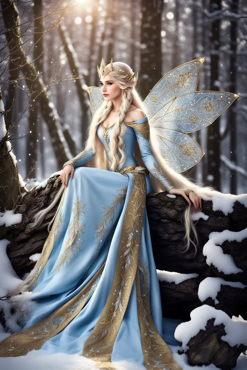 "Ice elven princess,rapunzel hair,light b..." | @Rapunzel1 on Stablecog