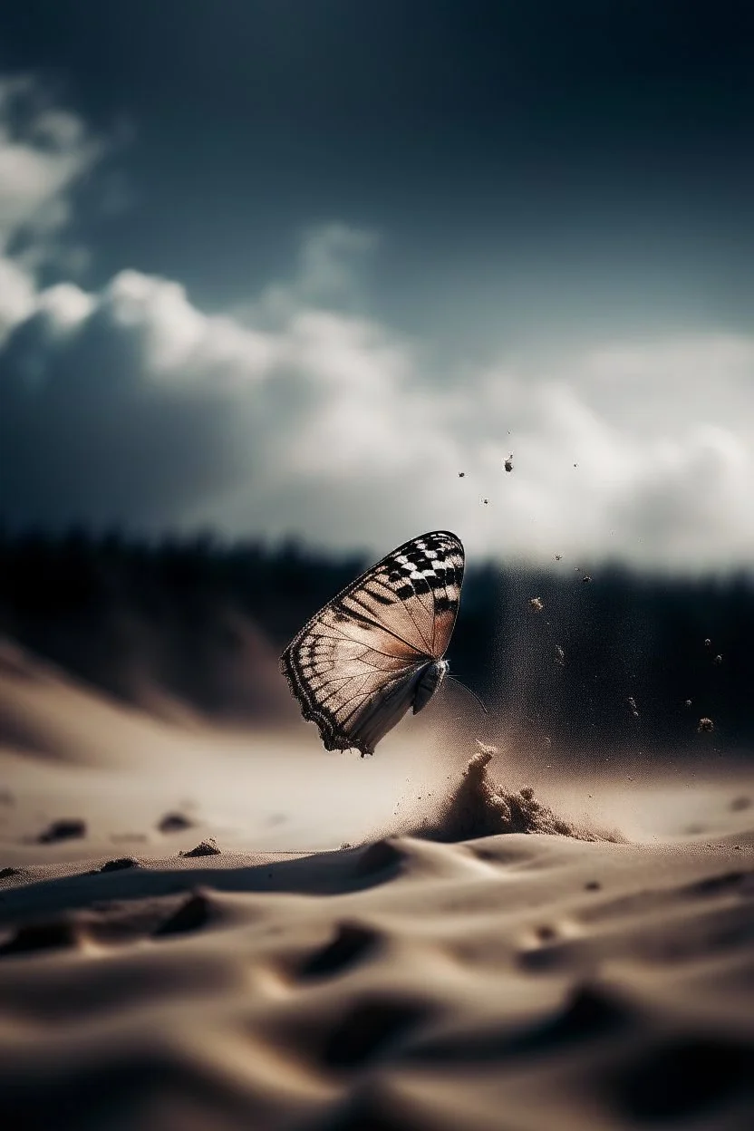 "Butterfly fading into dust and floating ..." | @amazing on Stablecog