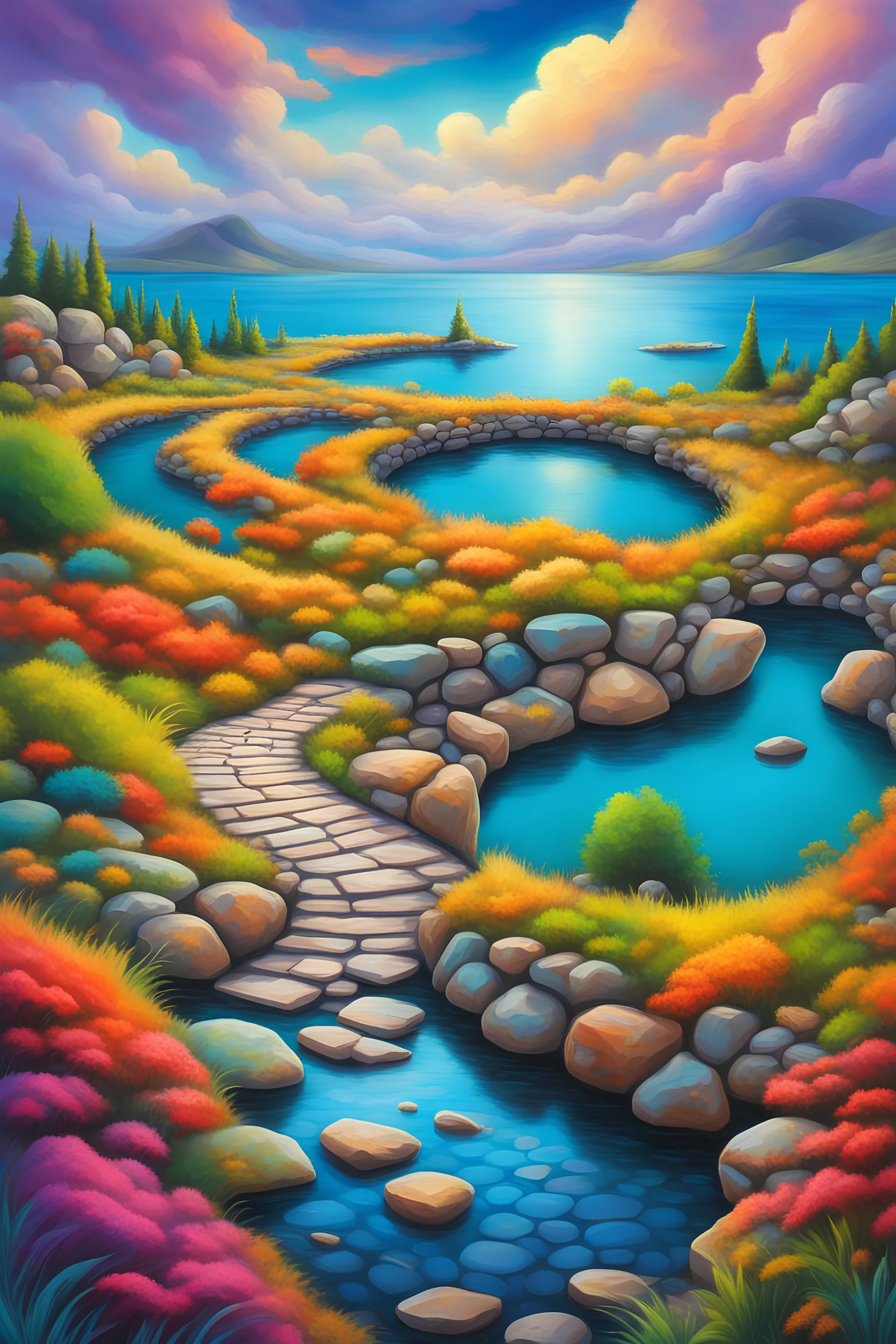 "vibrant psychedelic oil painting imag..." | Gallery | Stablecog