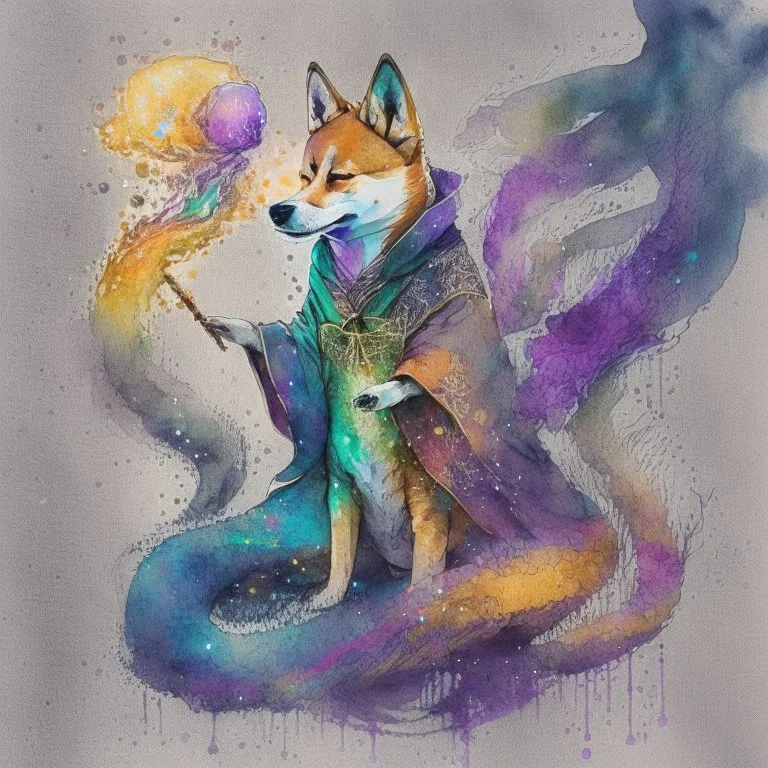 "Shiba inu dressed up as a wizard conjuri..." | @ppwx6jx8dxc7 on Stablecog