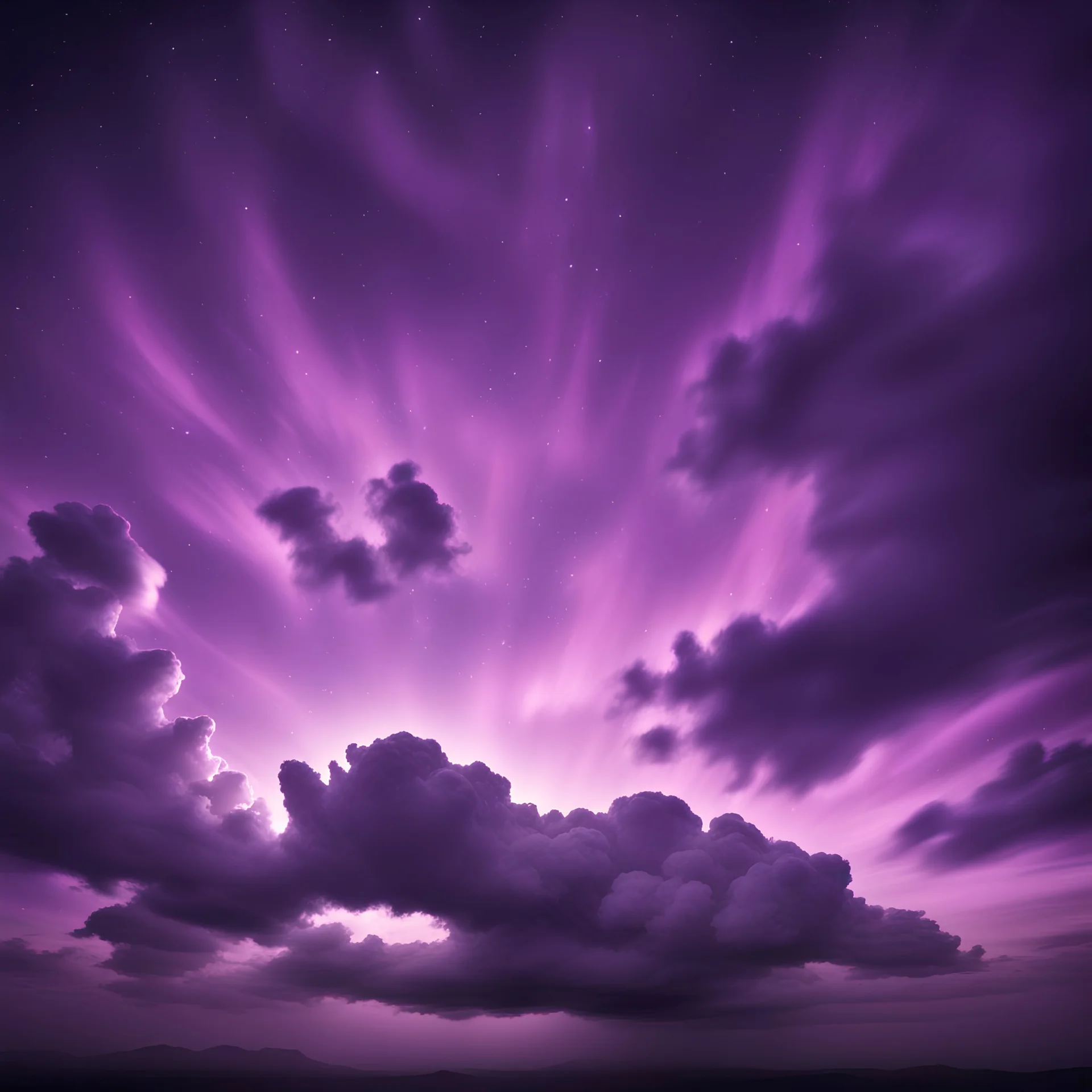 "Purple led lit night sky full of clouds" | Gallery | Stablecog