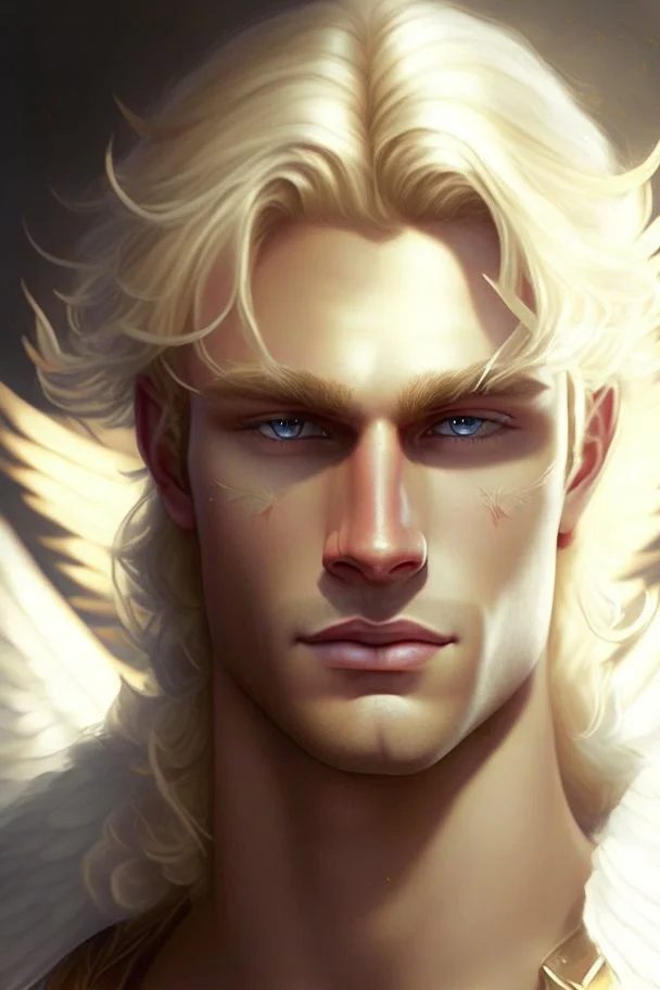"handsome blonde aasimar noble" | @rgm on Stablecog