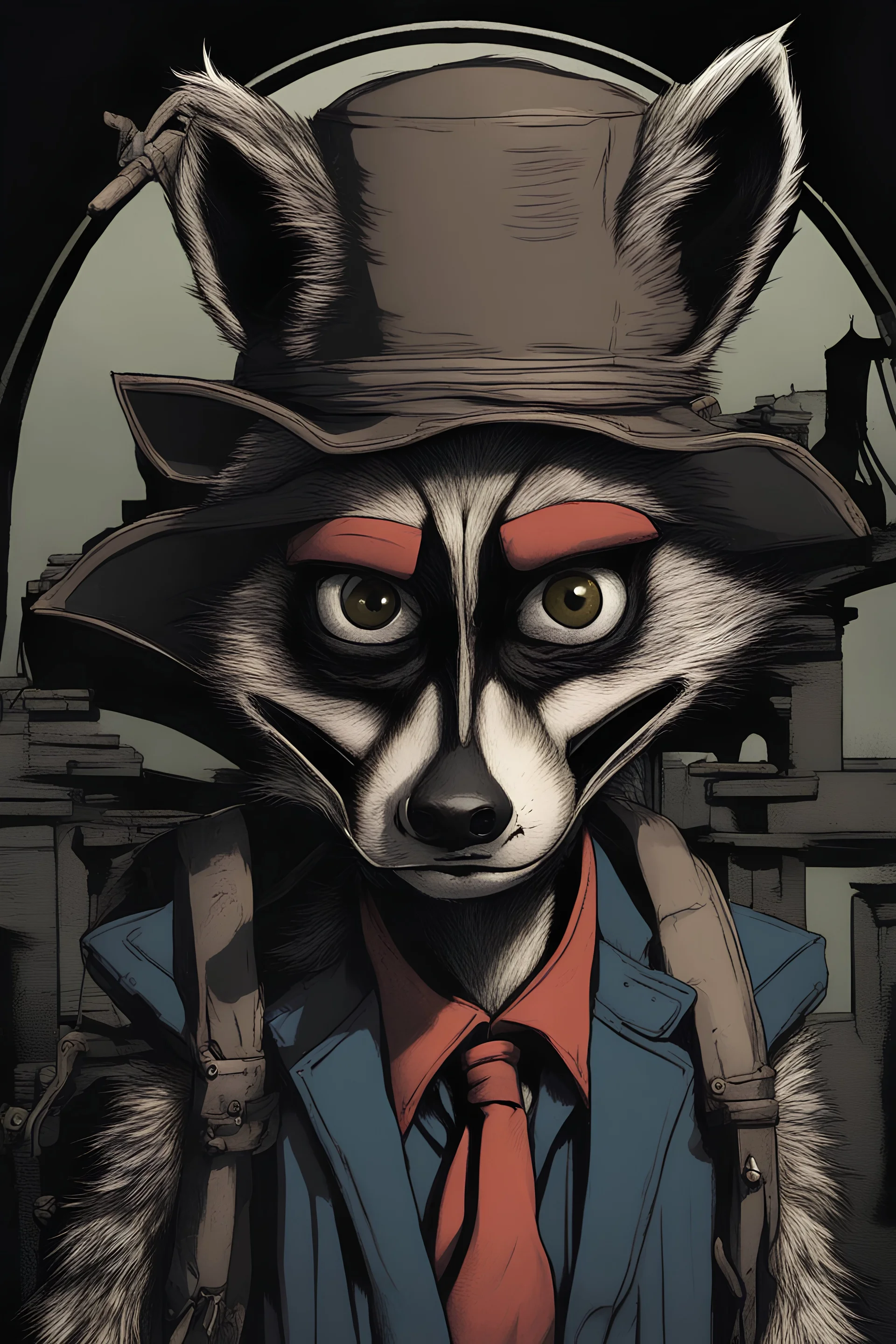 "rendering of angry human-like raccoon..." | Gallery | Stablecog