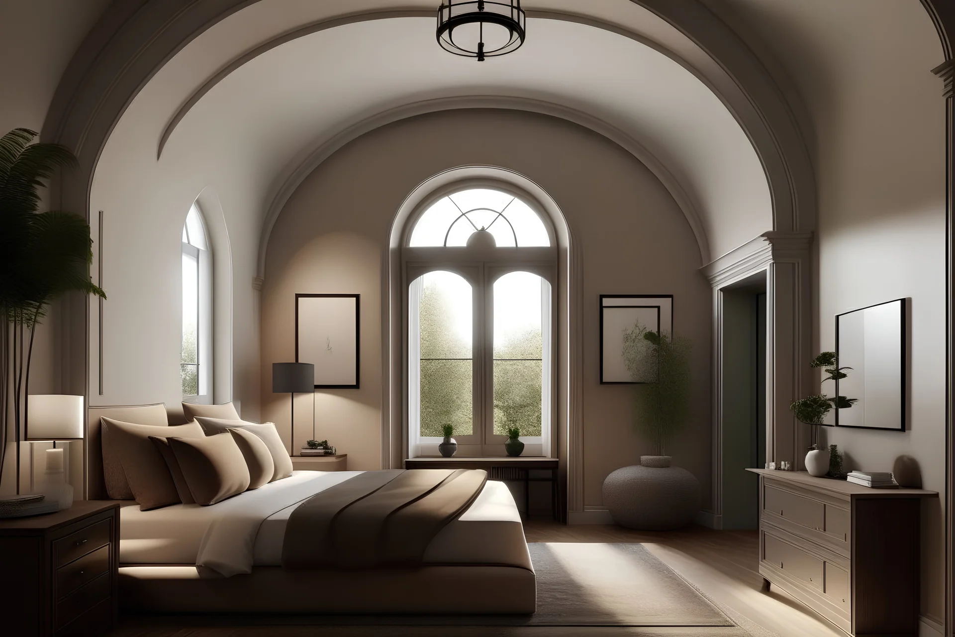 Arched ceiling bedroom | Gallery