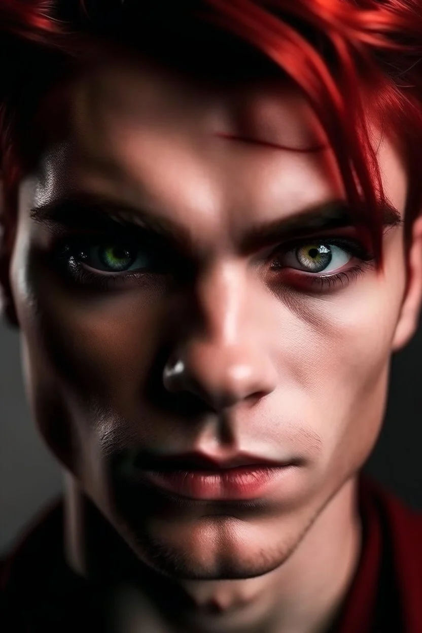 "Handsome red skinned man with 3 eyes" | @Zionite on Stablecog