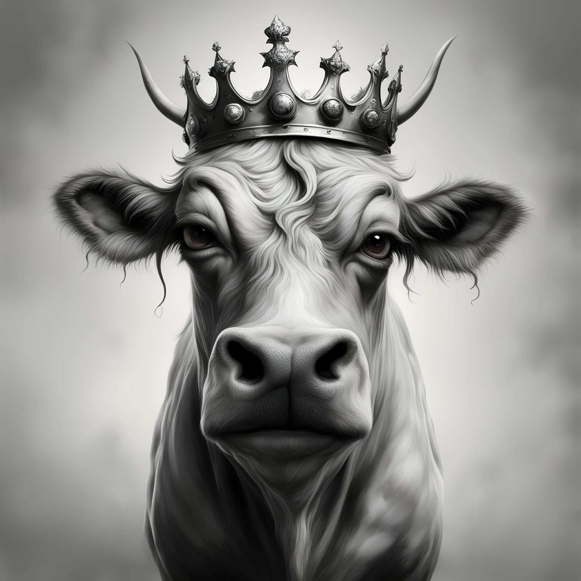 "cow monster with crown. No detailed back..." | Gallery | Stablecog