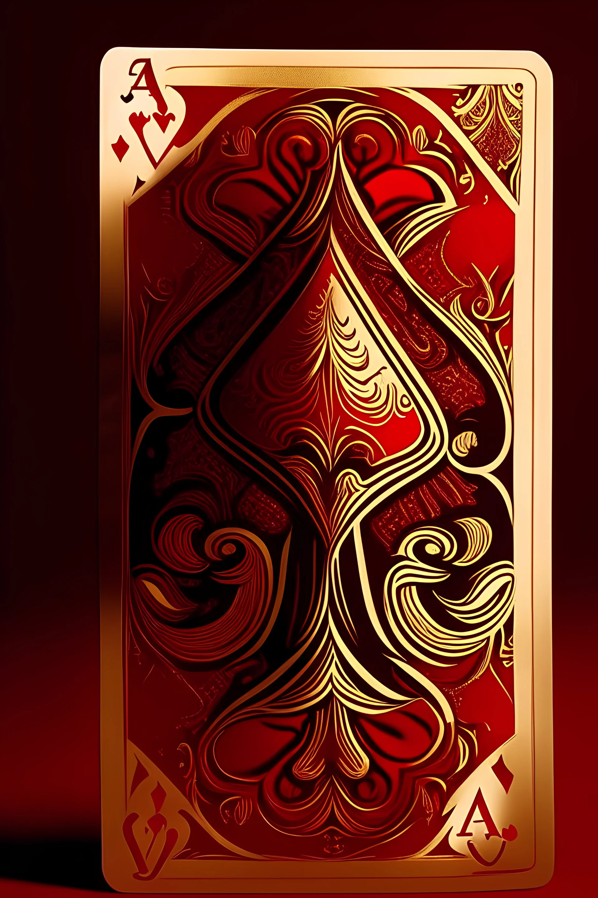 Playing cards red gold | Gallery