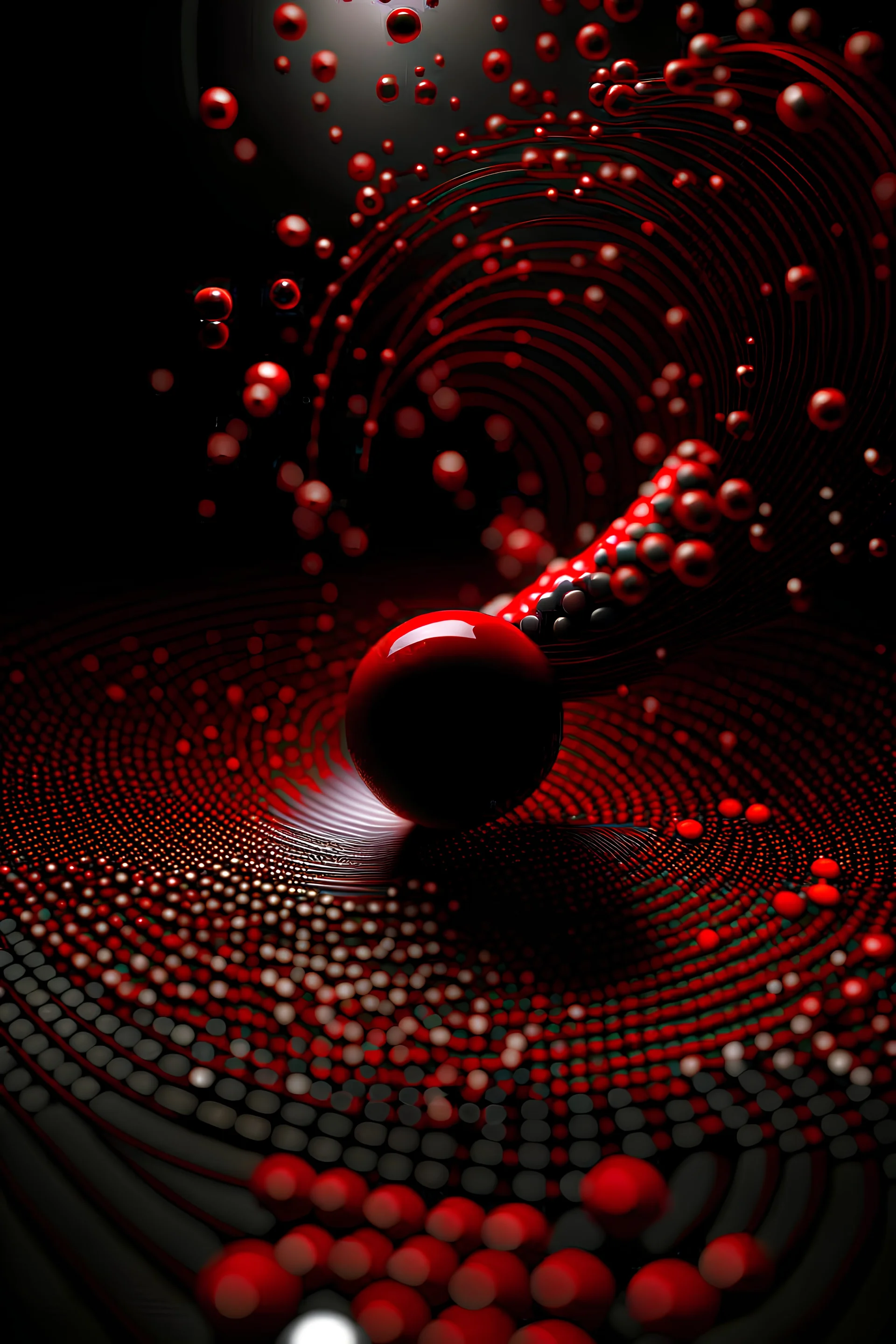"Red dots falling into an attractor, foll..." | Gallery | Stablecog