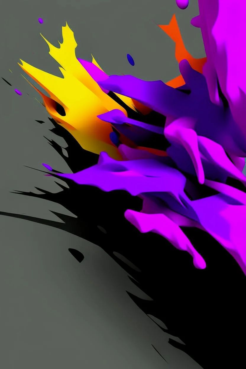 Paint splatter, low poly, 2d | Gallery