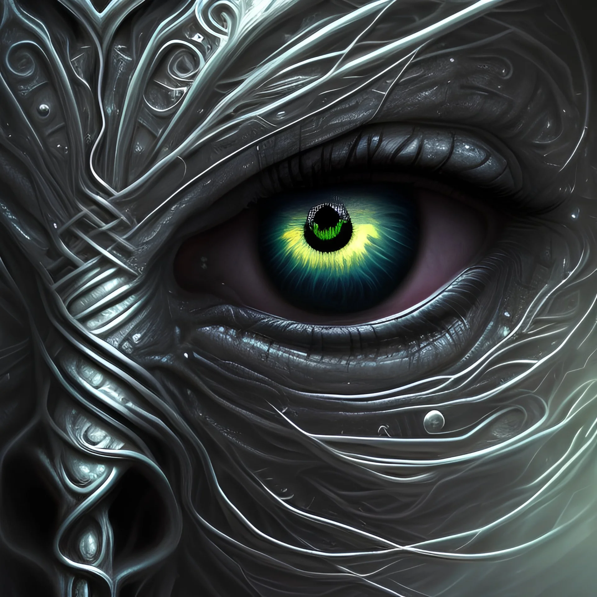 "highly detailed scared eye, a creepy ..." | Gallery | Stablecog