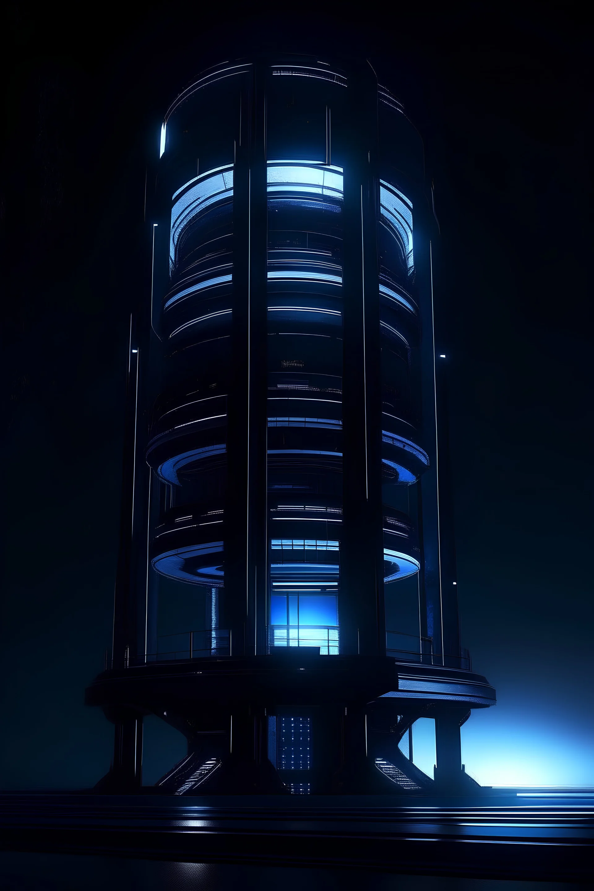 "A futuristic tower with nothing aroun..." | Gallery | Stablecog
