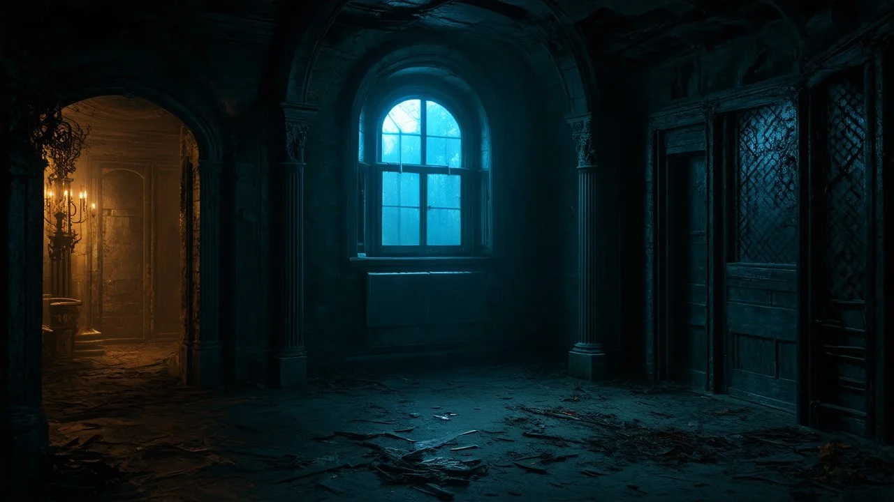 "gothic dark haunted creepy basement, 8k,..." | Gallery | Stablecog