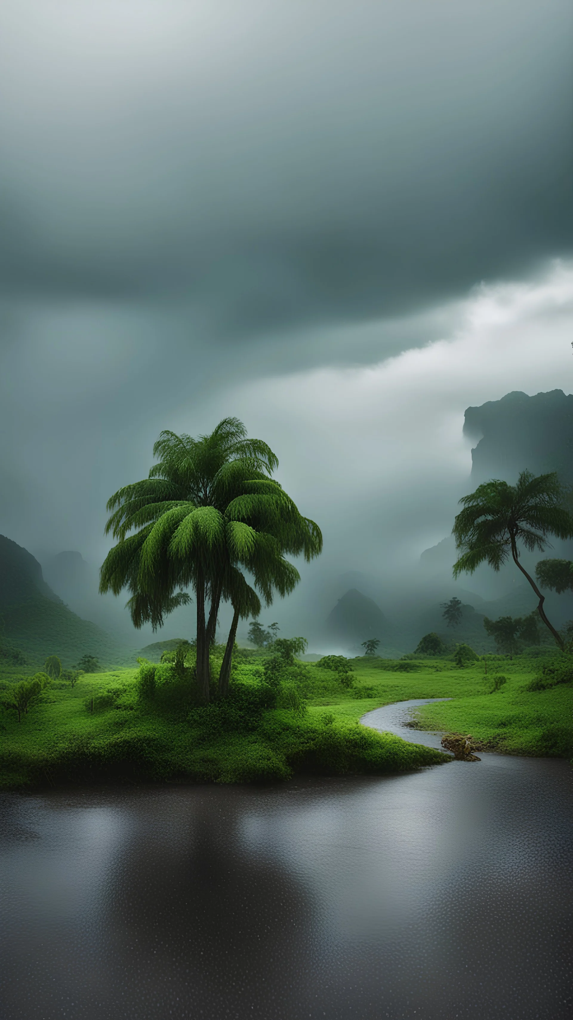 "landscape rainy day in island" | Gallery | Stablecog