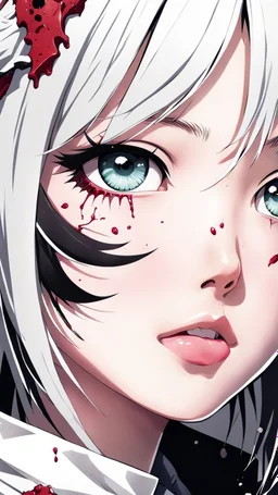 "2dcg,anime art style,black and white col..." | @Jennylena on Stablecog
