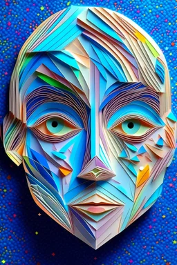 "face made out of paper inspired by cute ..." | @Baba on Stablecog