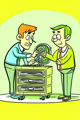 Data recovery cartoon style colorized cartoon no h... | @o917lbtf13vc