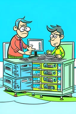 Data recovery cartoon style colorized cartoon no h... | @o917lbtf13vc